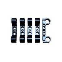 China CNC aluminum alloy double-hole pipe clamp brackets are suitable for automated equipment photographic equipment robot structures etc for sale