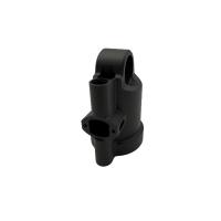 China CNC-Machined Aluminum Alloy 3-Way Connector Precision Milled and Turned Black Anodized Finish for sale
