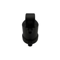 China CNC-Machined Aluminum Alloy 3-Way Connector Precision Milled and Turned Black Anodized Finish for sale