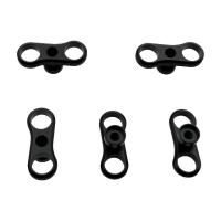 China High Precision CNC Machined Custom Aluminum Alloy Dual Hole Connector Bracket for sale