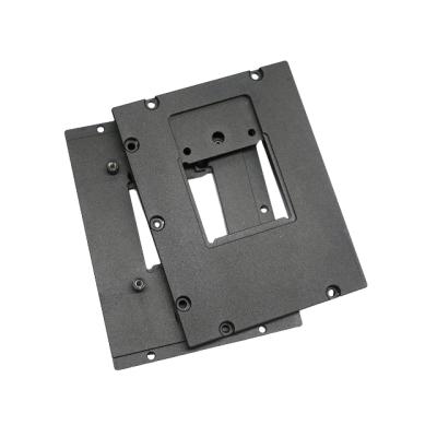 China High precision CNC aluminum alloy fixture with black hard anodized finish positioning jig for automation equipment for sale