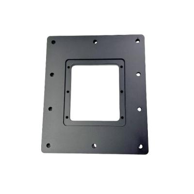 China Painted Aluminum Alloy Ultra High Precision CNC Skeletonized Mounting Plate Corrosion Resistant Wear Resistant Precision Machined Positioning Component Equipment Modules for sale