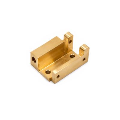 China Precision Brass Parts Complex Copper Alloy CNC Machined Parts Multi Hole Monolithic Components for sale