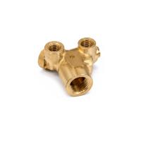 China Precision Brass Parts Complex Copper Alloy CNC Machined Parts Multi Hole Monolithic Components for sale