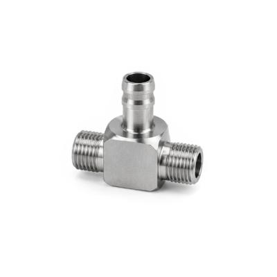 China Aluminum Alloy CNC Liquid Cooling Fitting Machining Precision Flow Channel Design for sale