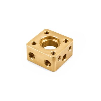 China Complex Irregularly Shaped Brass Machined Parts Precision CNC Brass Parts for sale