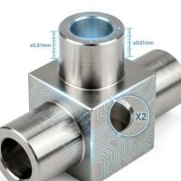 China CNC Machining Aluminum Liquid Cooling Fitting Precision Tolerance Custom OEM for sale