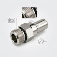 China Aluminum Alloy CNC Machined Quick Connect Liquid Cooling Fittings 6061 T6 Anodized Custom OEM for sale