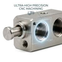 China Aluminum Alloy CNC Machined Quick Connect Liquid Cooling Fittings 6061 T6 Anodized Custom OEM for sale