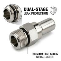 China Aluminum Alloy CNC Machined Quick Connect Liquid Cooling Fittings 6061 T6 Anodized Custom OEM for sale