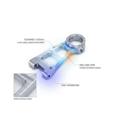 China Precision CNC Machined UAV Connector Mounts Aviation Grade Aluminum Parts for sale