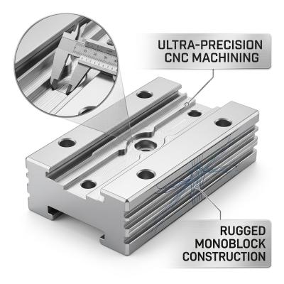 China Precision CNC Machined Automation Guide Blocks T Slot Design Custom OEM Service for sale