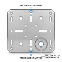 China Precision CNC Machined Sheet Metal Mounting Brackets Custom Equipment Base Plates OEM Service for sale