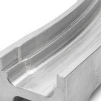 China CNC Aluminum Vibratory Feeder Track Insert for Automated Fastener Sorting for sale