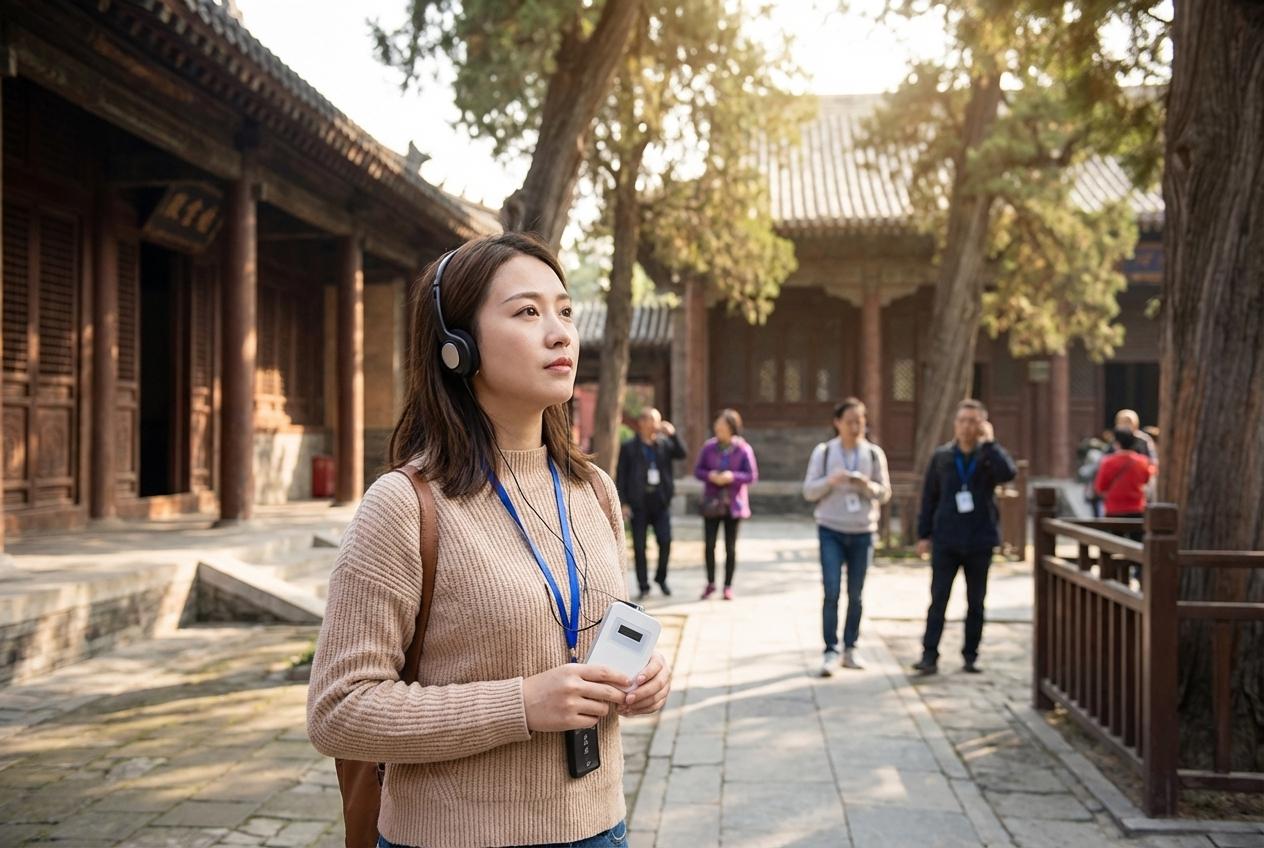 Wireless audio guide for group tours