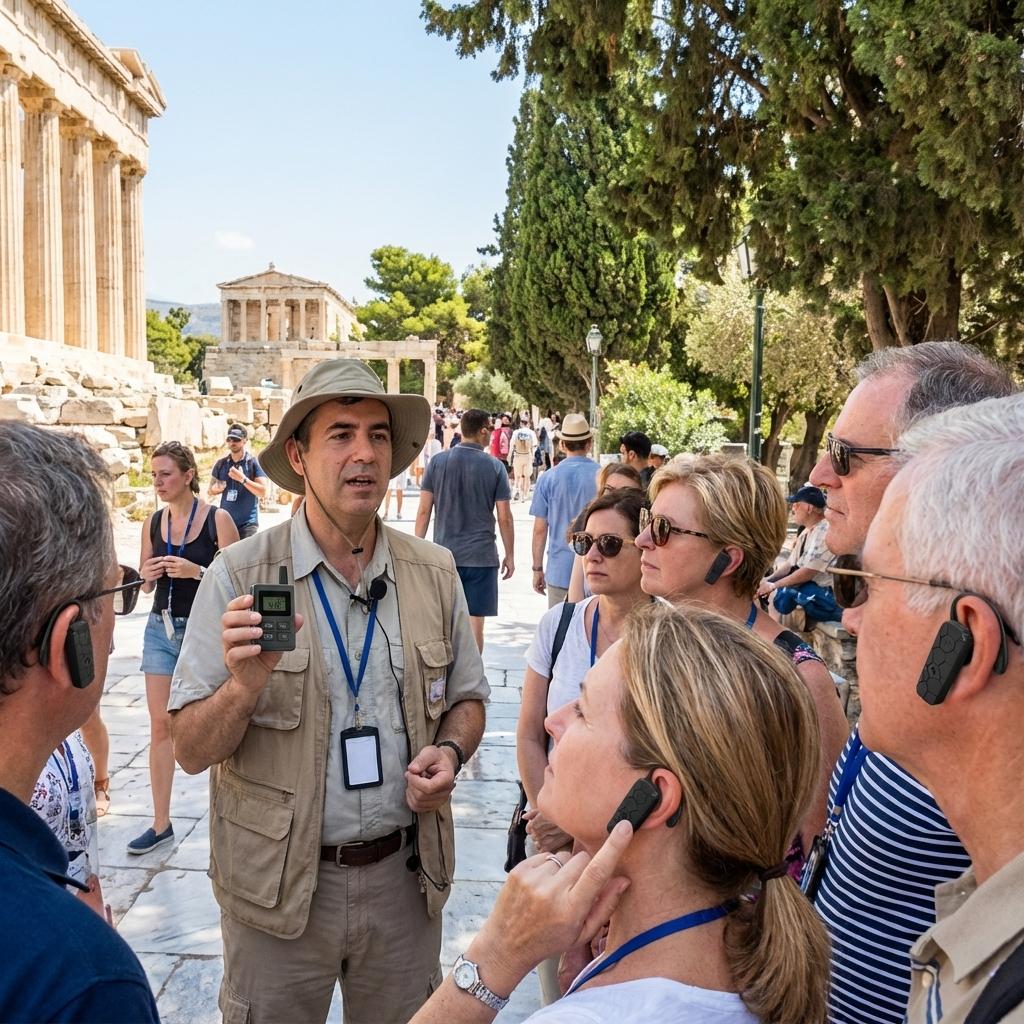 The tour guide meticulously builds the journey