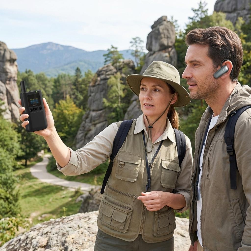 Noise-canceling tour guide system