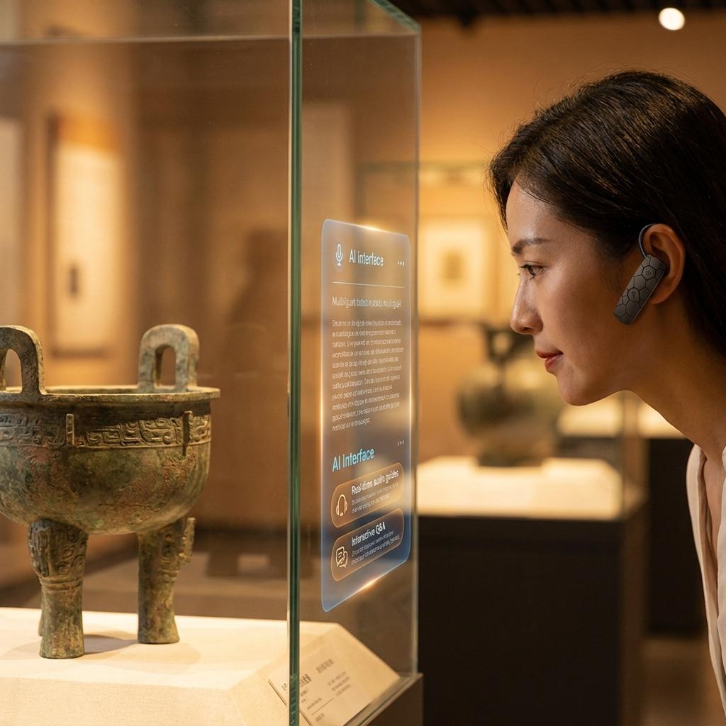 Real-time AI multilingual narration and conversational Q&A function for museum audio guide, smart interpretation technology