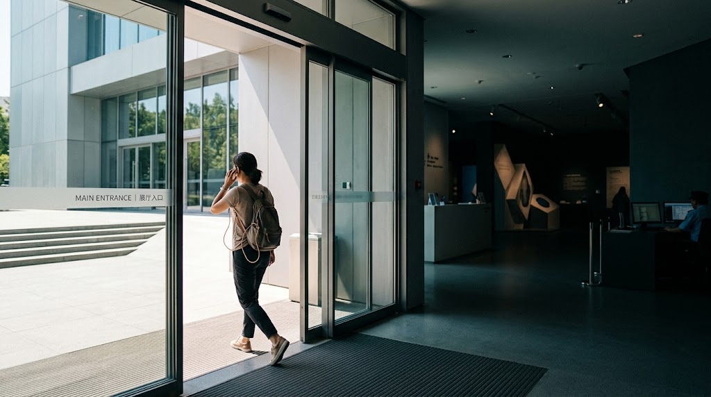 Transition from outdoor GPS coverage to indoor RFID-triggered guidance
