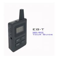 China E8 Ear - Hanging Bluetooth Tour Guide System Black Travel Audio Guide for sale