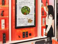 China Smart Interactive Showcase Display Screen For Clothes And Shoes Advertising for sale