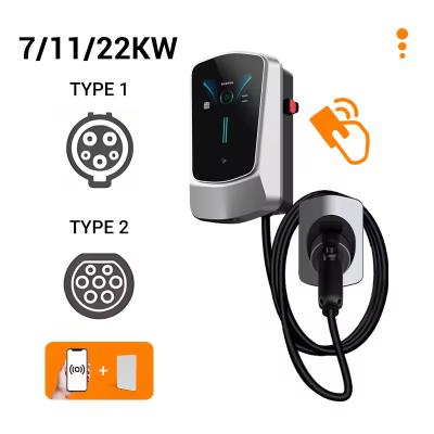 China DC Fast 7kW Wall Mounted EV Charging Station with IP65 Waterproof Rating and 200-500V DC Output for sale