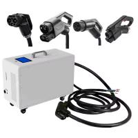 China Level 3 Movable DC EV Fast Charger Station 7KW 20KW with CCS1 CCS2 GBT Compatibility for sale