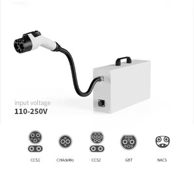 China Commercial Portable EV DC Fast Charger Station 7kW 32A with CCS CHADEMO NACS Compatibility for sale