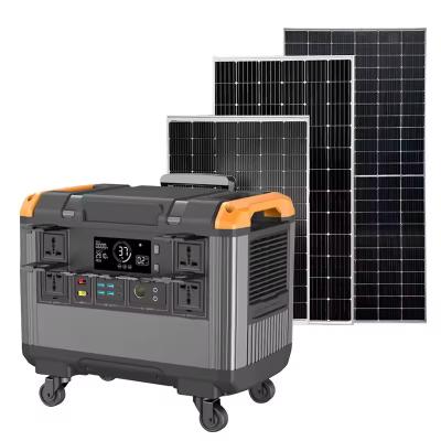 China 3000W Portable EV Emergency Charging Station with 2688Wh LiFePo4 Battery and Solar Recharging for sale