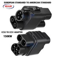 China CCS2 to CCS1 EV Charger Adapter 300V-1000V 200kW Fast Charging with IP67 Waterproof Rating for sale