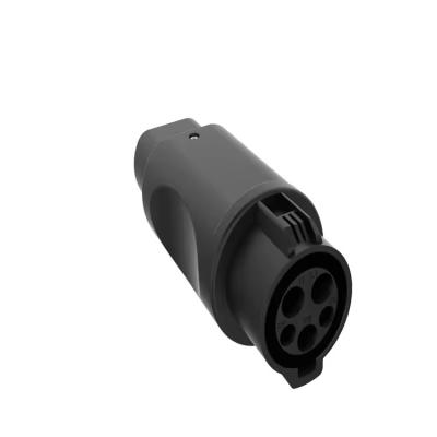 China J1772 to GBT AC EV Charger Adapter 32A 240V 7.7kW Waterproof IP67 for Tesla for sale