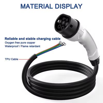 China Type 2 EV Charging Cable 48A 250V Single-Phase IEC 62196-2 Mode 2 with IP55 Rating for sale