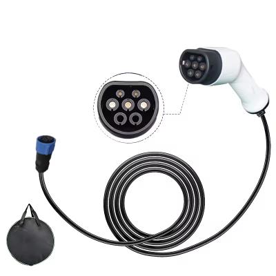 China 3.5kW Portable EV Charger with V2L Cable - Type 2 Connector, 16A, 5m Length, LCD Display for sale