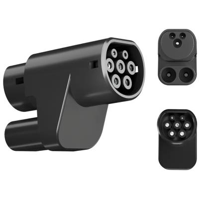 China CCS2 to Type 2 EV Charging Adapter | 1000V DC 200A Fast Charging Connector with IP54 Rating for sale