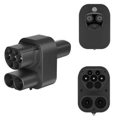 China Tesla CCS Combo 2 Adapter for 250kW DC Fast Charging with 300V-1000V Voltage Range and IP54 Rating for sale