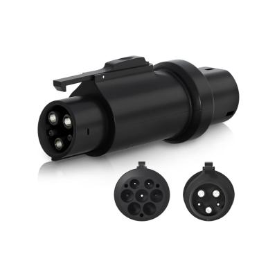 China IEC 62196-2 NACS EV Charging Adapter 220V 250V Type 1 to Type 2 Plug for Tesla for sale