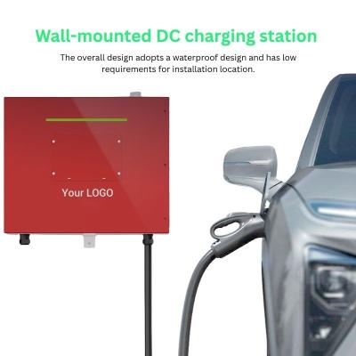 China OCPP 1.6J Smart Wall-mounted DC EV Charger 20-40kW IP54 Waterproof with RFID & CCS2/GB/T Compatibility for sale