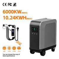 China 6000W Portable EV Charger Power Station 220V Output 2500 Cycle Life for sale