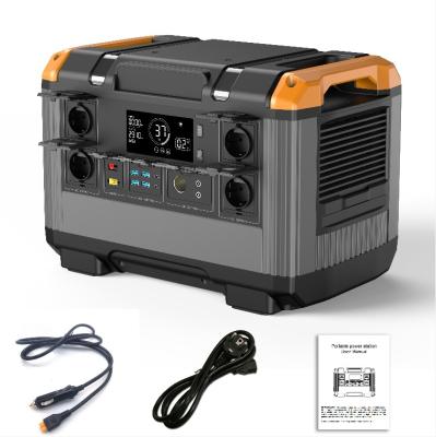 China 2400W Portable EV Charger with LiFePO4 Battery 1.5 Hour Fast Charging Emergency Power Supply for sale