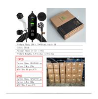 China 16A 3.5kW Portable EV Charging Gun Type 2 GBT Plug 5m Cable Adjustable Current LCD Display for sale