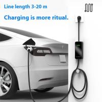 China Portable EV Charging Gun 3.5kW 16A Type 2 GBT with 5m Cable Adjustable Current 8A-16A LCD Display for sale