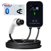 China 32A 7.36 kW Smart EV Charging Station with Type 2 Tethered Cable for Fast and Convenient Charging for sale