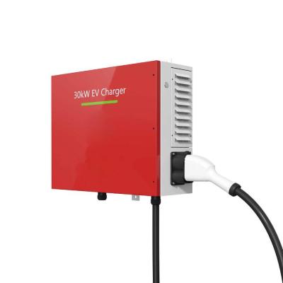 China 20kW GB/T DC Fast EV Charger Wall Mounted IP54 Commercial Charging Station 400VAC for sale