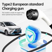 China Portable AC EV Charging Gun 16A 3.5kW Type 2 GBT Plug with 5 Meter Cable Adjustable Current for sale