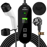 China Portable AC EV Charging Gun 16A 3.5kW Type 2 GBT Plug with 5 Meter Cable Adjustable Current for sale