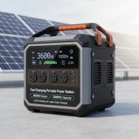 China Portable Power Station 3600W 2800Wh LiFePO4 Hybrid Solar Fast Charging for sale