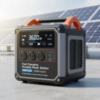 China Portable Power Station 3600W 2800Wh LiFePO4 Hybrid Solar Fast Charging for sale