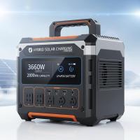 China Portable Power Station 3600W 2800Wh LiFePO4 Hybrid Solar Fast Charging for sale