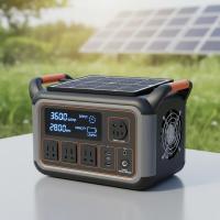 China Portable Power Station 3600W 2800Wh LiFePO4 Hybrid Solar Fast Charging for sale