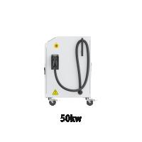 China Wheeled DC Fast Charger 50 kW Multi-Connector Mobile EV Charger for sale